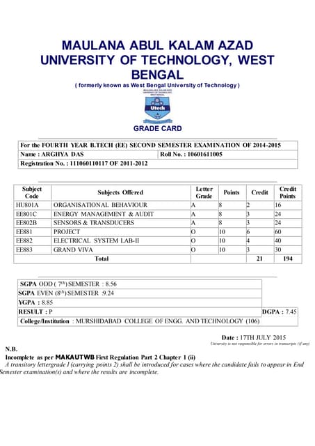 West Bengal University of Technology | PDF