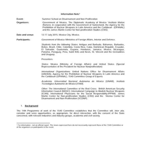 Information Note Mexico School Mexico City 2015-36 | PDF | Secondary ...
