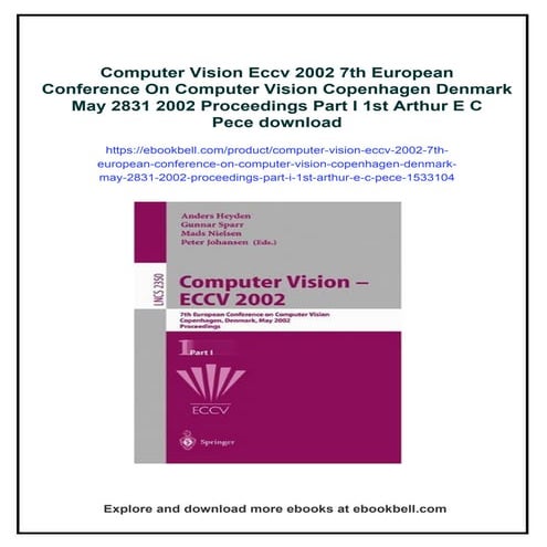 Computer Vision Eccv 2002 7th European Conference On Computer Vision ...