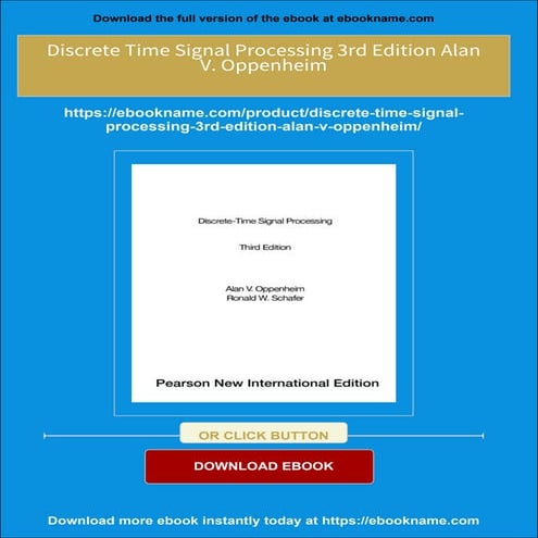 Where can buy Discrete Time Signal Processing 3rd Edition Alan V. Oppenheim ebook with cheap ...