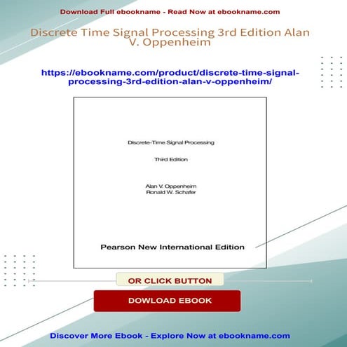 Full download Discrete Time Signal Processing 3rd Edition Alan V ...