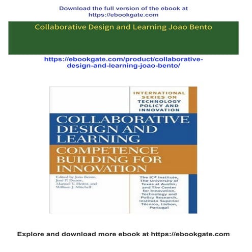 Collaborative Design and Learning Joao Bento 2024 Scribd Download | PDF