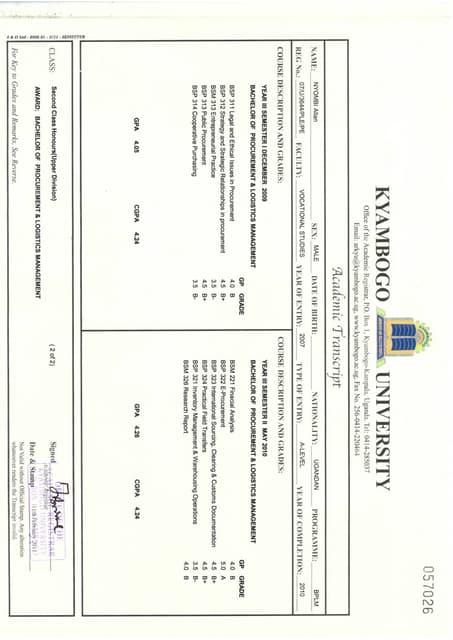 nyu transcript | PPT