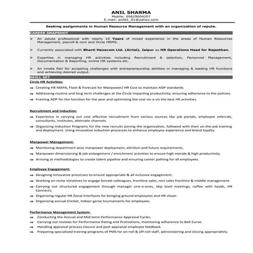 Anil Sharma's profile | DOC