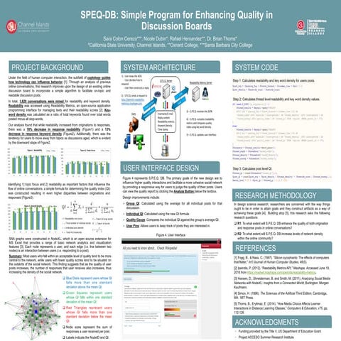 Simple Program for Enhancing Quality in Discussion Boards | PDF