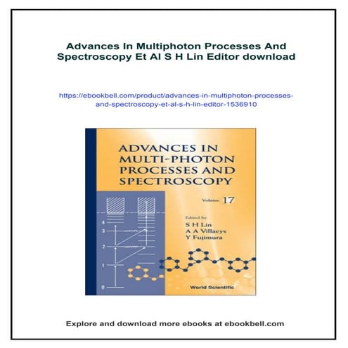 Advances In Multiphoton Processes And Spectroscopy Et Al S H Lin Editor ...