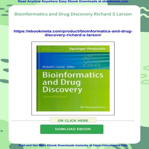 Bioinformatics and Drug Discovery Richard S Larson | PDF