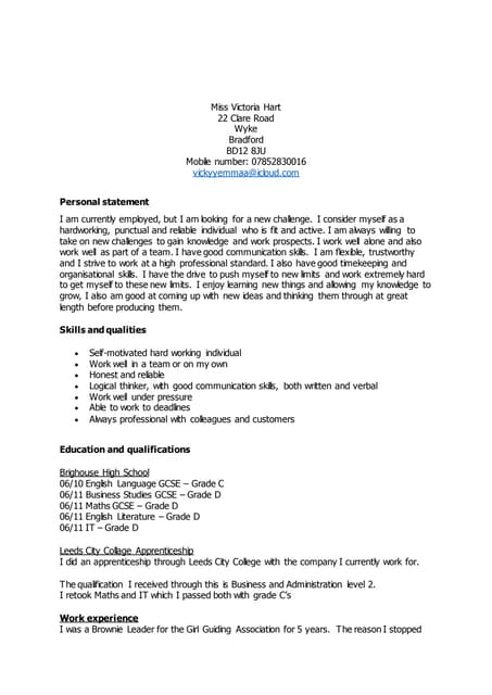 TOMS CV | PDF