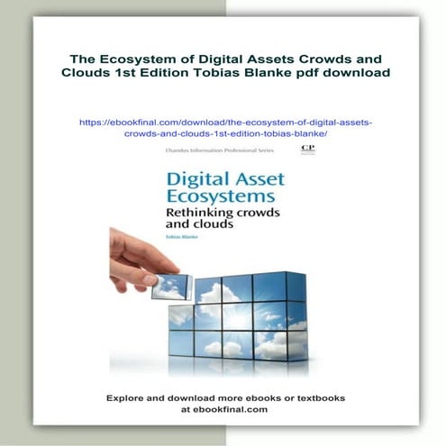 The Ecosystem of Digital Assets Crowds and Clouds 1st Edition Tobias ...