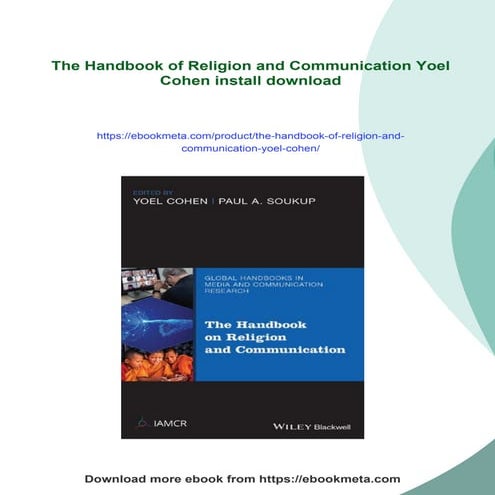The Handbook of Religion and Communication Yoel Cohen | PDF