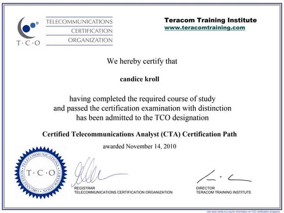 TeracomCertificate | PPT