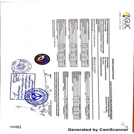 MBA Transcript Legalized | PDF
