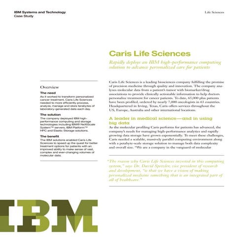 Caris Life Sciences | PDF