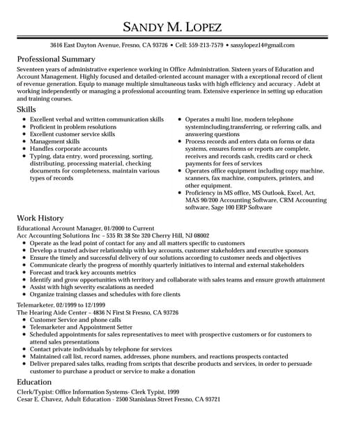 Sandy resume | DOCX