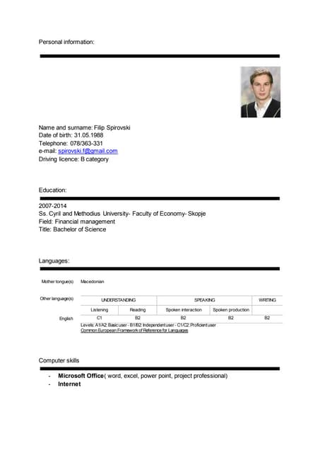 Cv of oguzhan alemdar 293502 | PDF