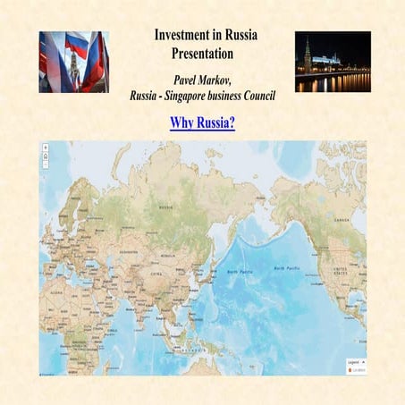 Russia Presentation investment in Russia | PDF | Personal Taxes ...