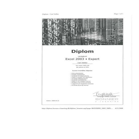 Diplom Excel expert | DOCX