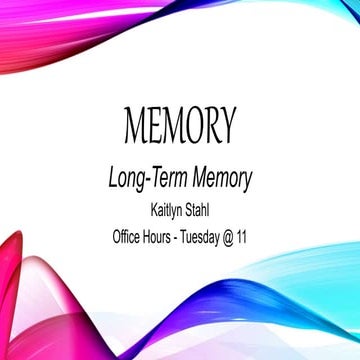 Memory Presentation | PPT