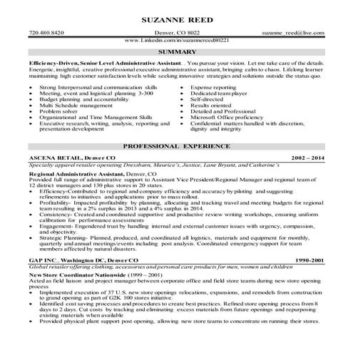 Suzanne Reed Resume | PDF