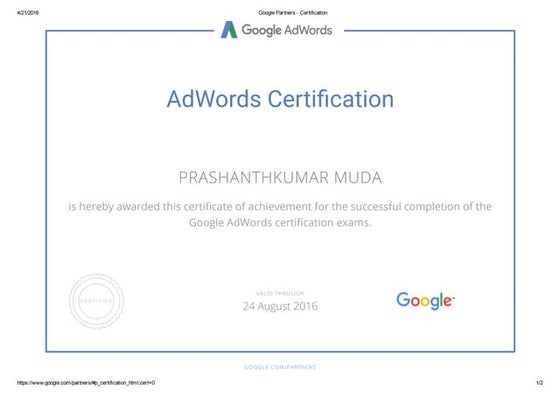 Google Partners - Certification | PPT