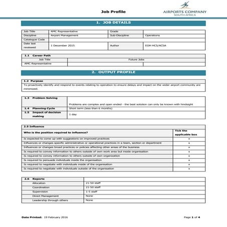 AMC Representative | PDF | Aviation Industry | Industries