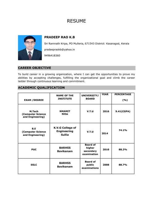 RESUME - NITIN | PDF