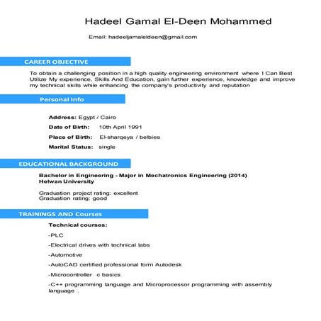 CV | DOCX | Robotics | Technology & Computing