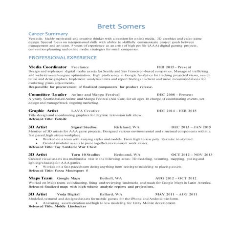 Somers_Resume2016 | PDF