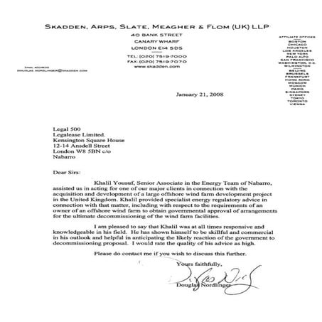 Skadden Arps Testimonial | PDF