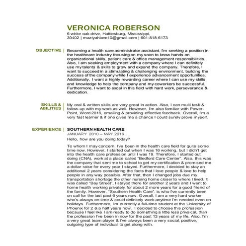 Veronica's Resume | PDF