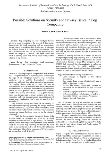 Seminar ppt fog comp | PPTX