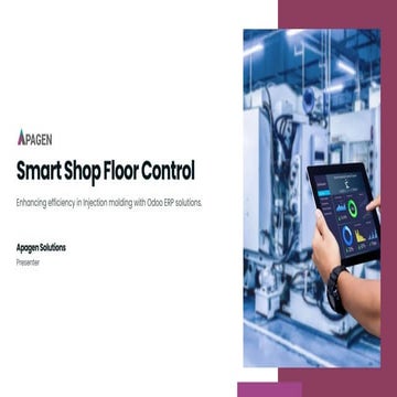 Smart Shop Floor Control with Odoo for Injection Moulding | PPTX