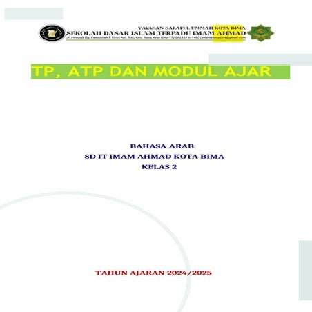 Modul Ajar Bahasa Arab Kelas 7 Fase D Kurikulum Merdeka | PDF
