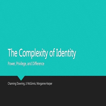 Complexity of Identity | PPTX