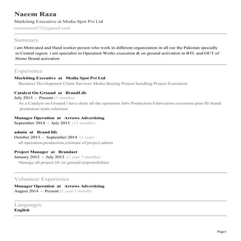 AOL Recommendation Letter | PDF