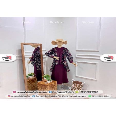 Dress in Outer Brukat Model by Rumah Jahit Azka | PDF