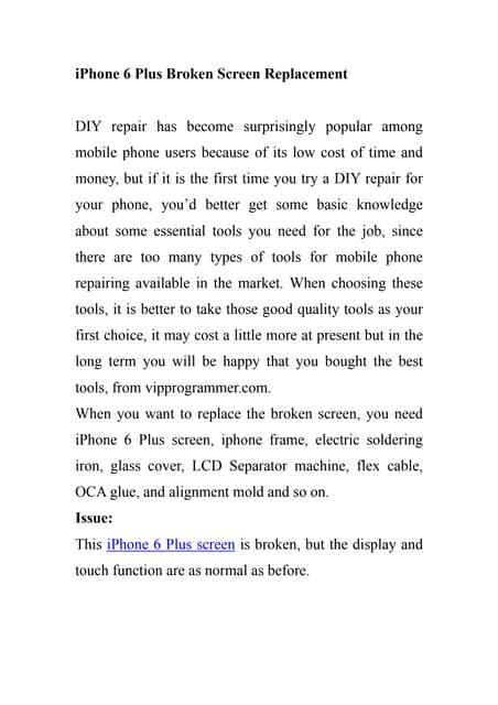 iphone 6 Plus stuck at apple logo, then restarting automatically | PDF