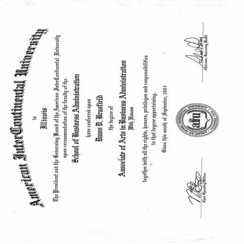 AIU Diploma