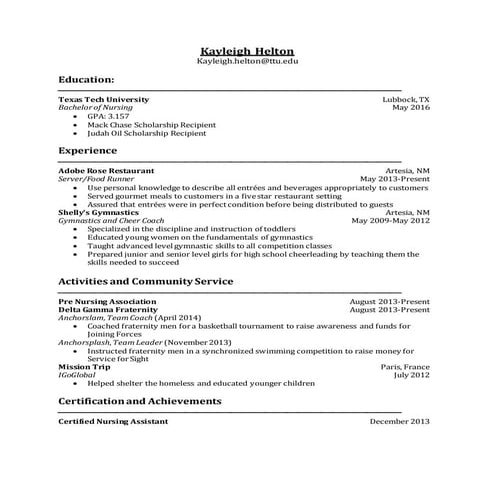 Allen's Resume | PDF