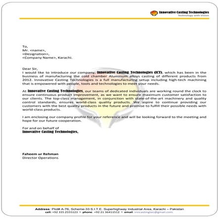 Profile - Innovative Casting Technologies | PDF