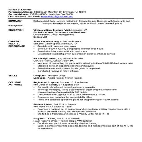 Resume Anthony DeRosa | DOCX