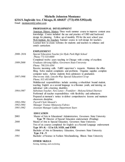 Benitez Resume 2016 | PDF