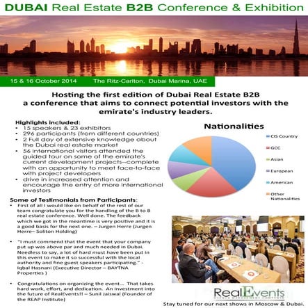 Report - Dubai Real Estate B2B | PDF