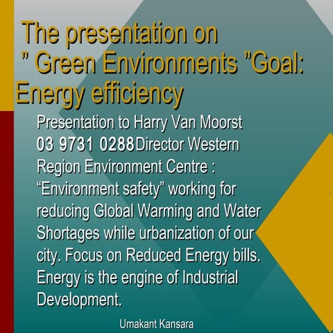 Green Environment | PPT