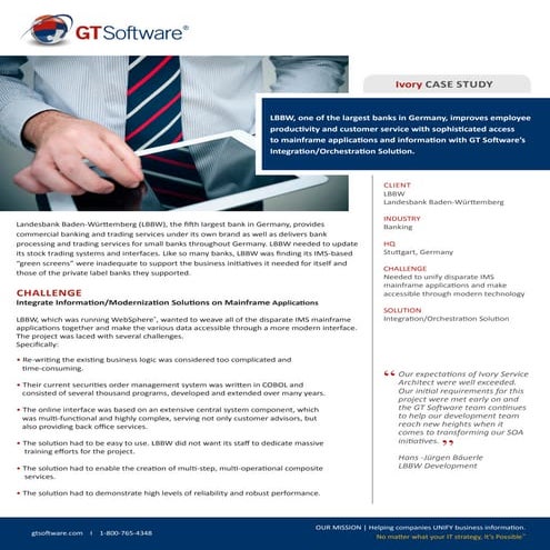 GT-Software_Case-Study_Integration-and-Orchestration-Solution_LBBW | PDF