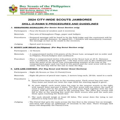 Sample Narrative Report BSP Camporal | DOCX