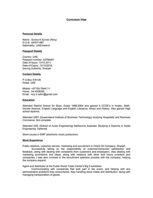 CV Scuba Diving Instructor Resume | PDF