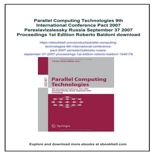 Parallel Computing Technologies 9th International Conference Pact 2007 ...