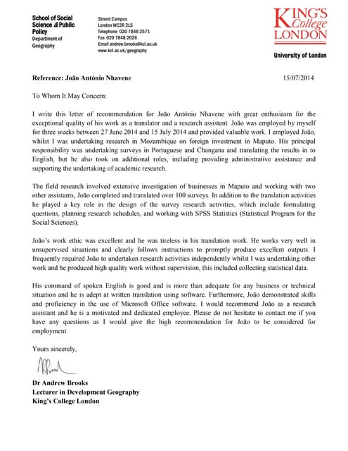 Manish Reference Letter - Logistics Workgroup | PDF