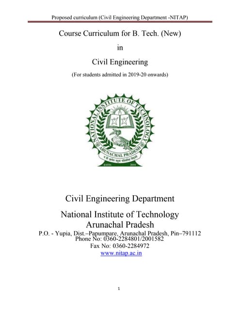 DBATU Civil Engineering Syllabus 2023-24 | PDF | Undergraduate ...